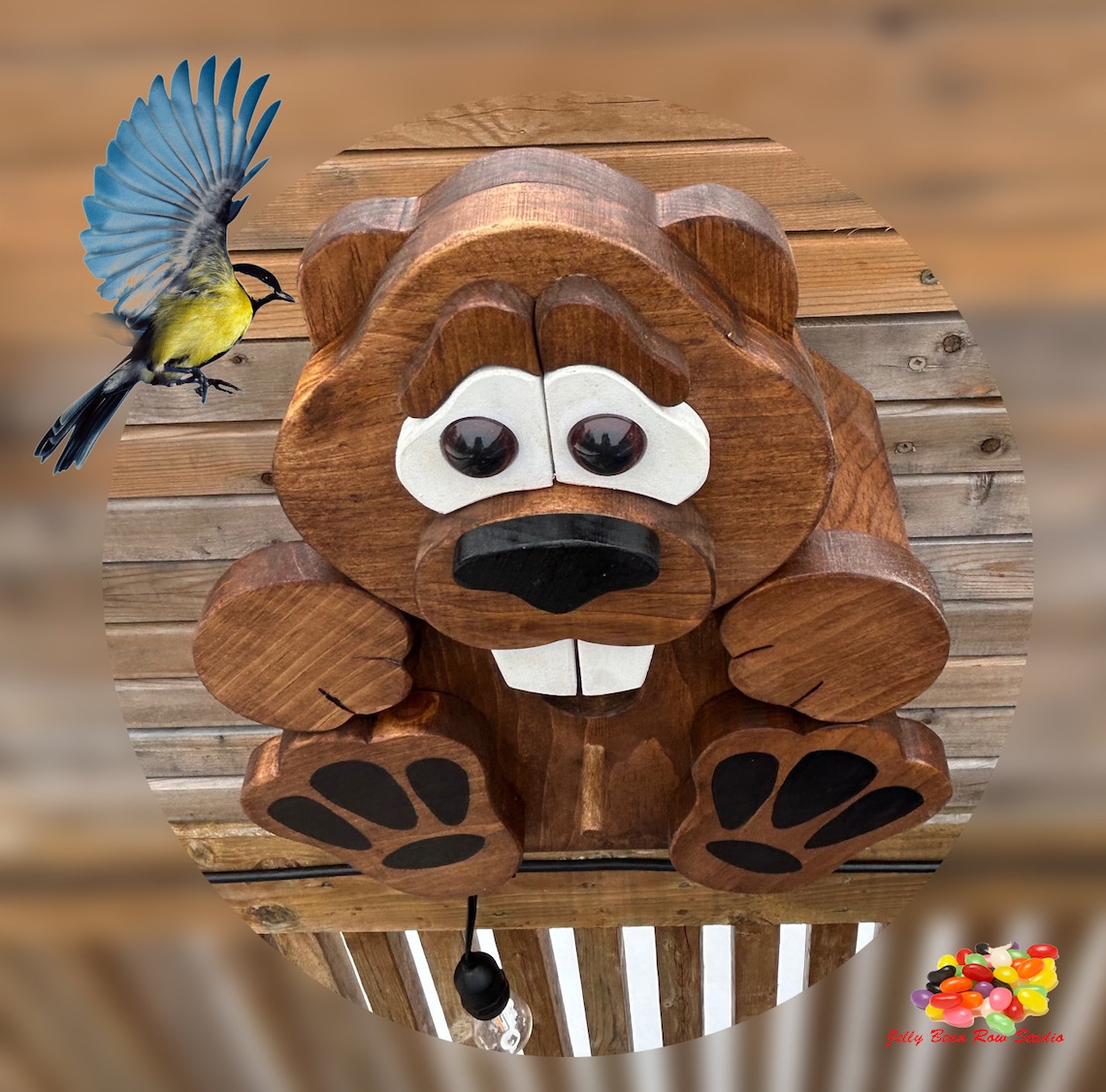 Cartoon Beaver Bird House - Etsy Canada