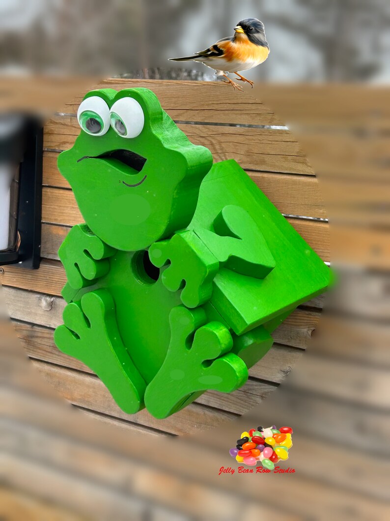 Kermit Frog Bird House - Etsy