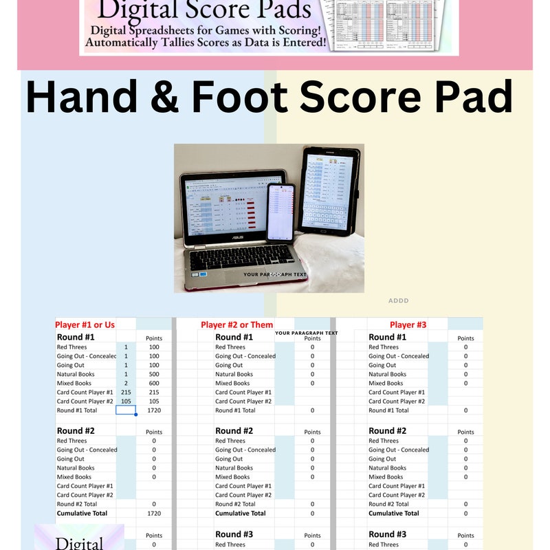 Hand Foot Card Mats - Etsy