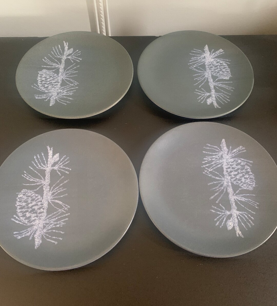 Vintage Dorothy Thorpe Pottery Plates 6 5/8 Sided From the Pine ...