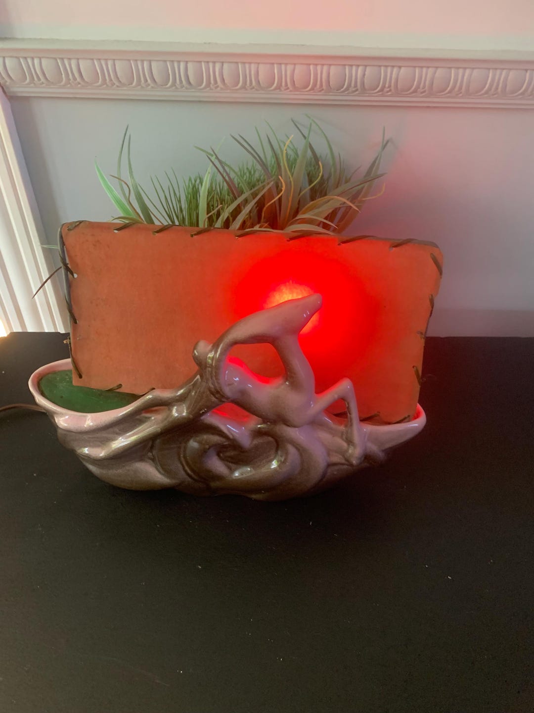 Vintage 40's/50's Gazelle Impala Deer TV Lamp With Planter and ...