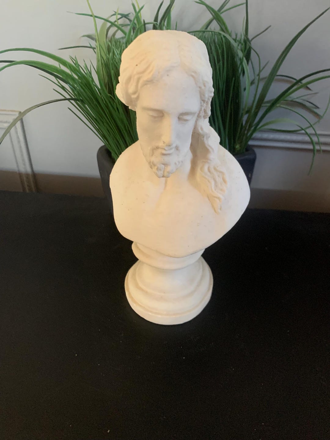 Vintage Bust/sculpture of Jesus in Heavy Marble Dust - Etsy