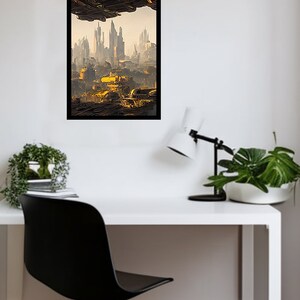 Post Apocalyptic Wall Art,dystopian Art ,printable, Atomic Age, AI Art ...