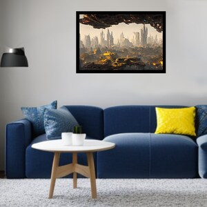 Post Apocalyptic Wall Art,dystopian Art ,printable, Atomic Age, AI Art ...
