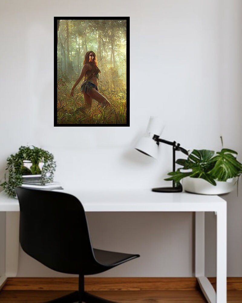 Primitive, Post Apocalyptic,jungle Women, AI Art,digital Download ...