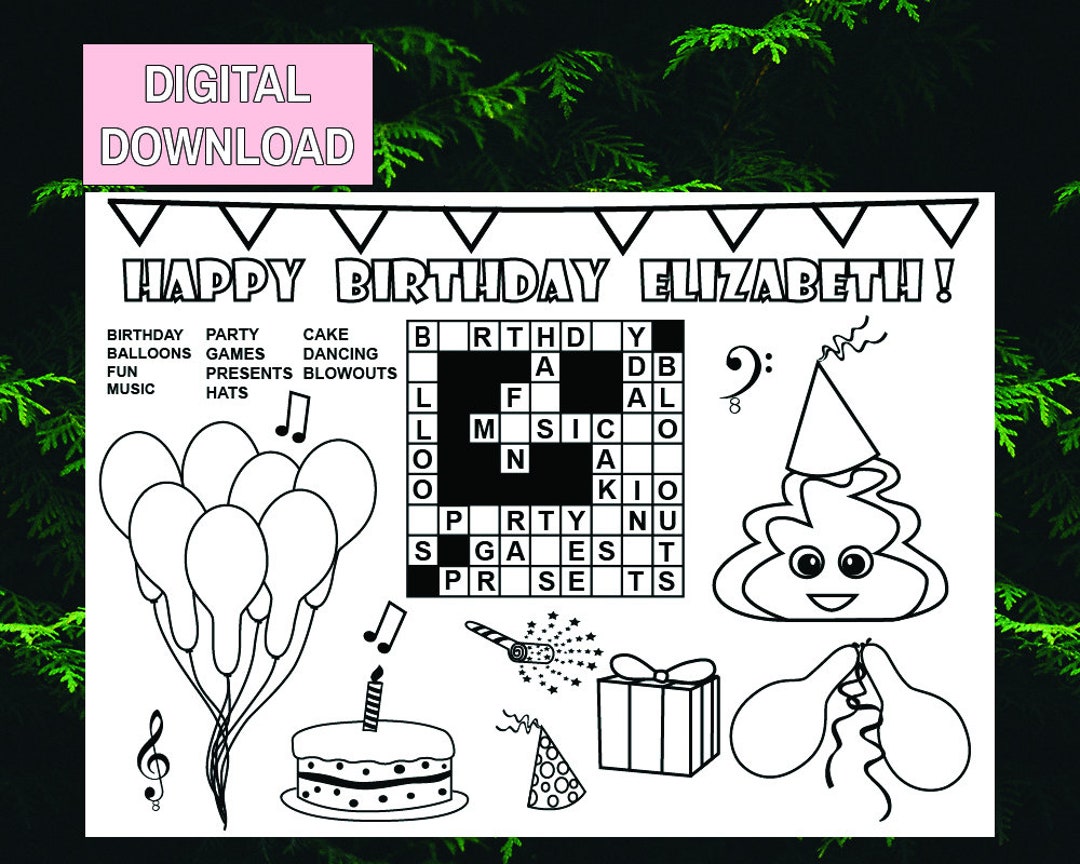 Poop Emoji Coloring Page,poop Party Placemat,poo Party Favors,poop ...