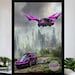 Flying Car, Futuristic Wall Art, Dystopian Wall Art, Post Apocalyptic ...