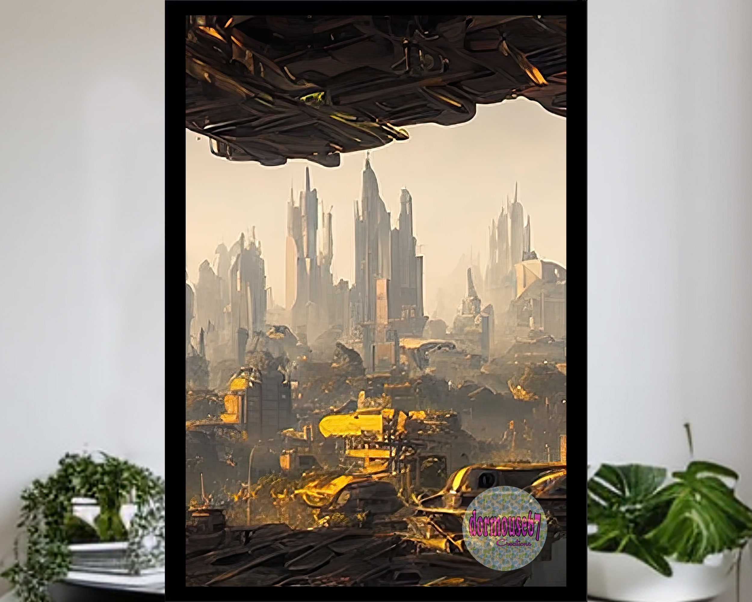 Post Apocalyptic Wall Art,dystopian Art ,printable, Atomic Age, AI Art ...
