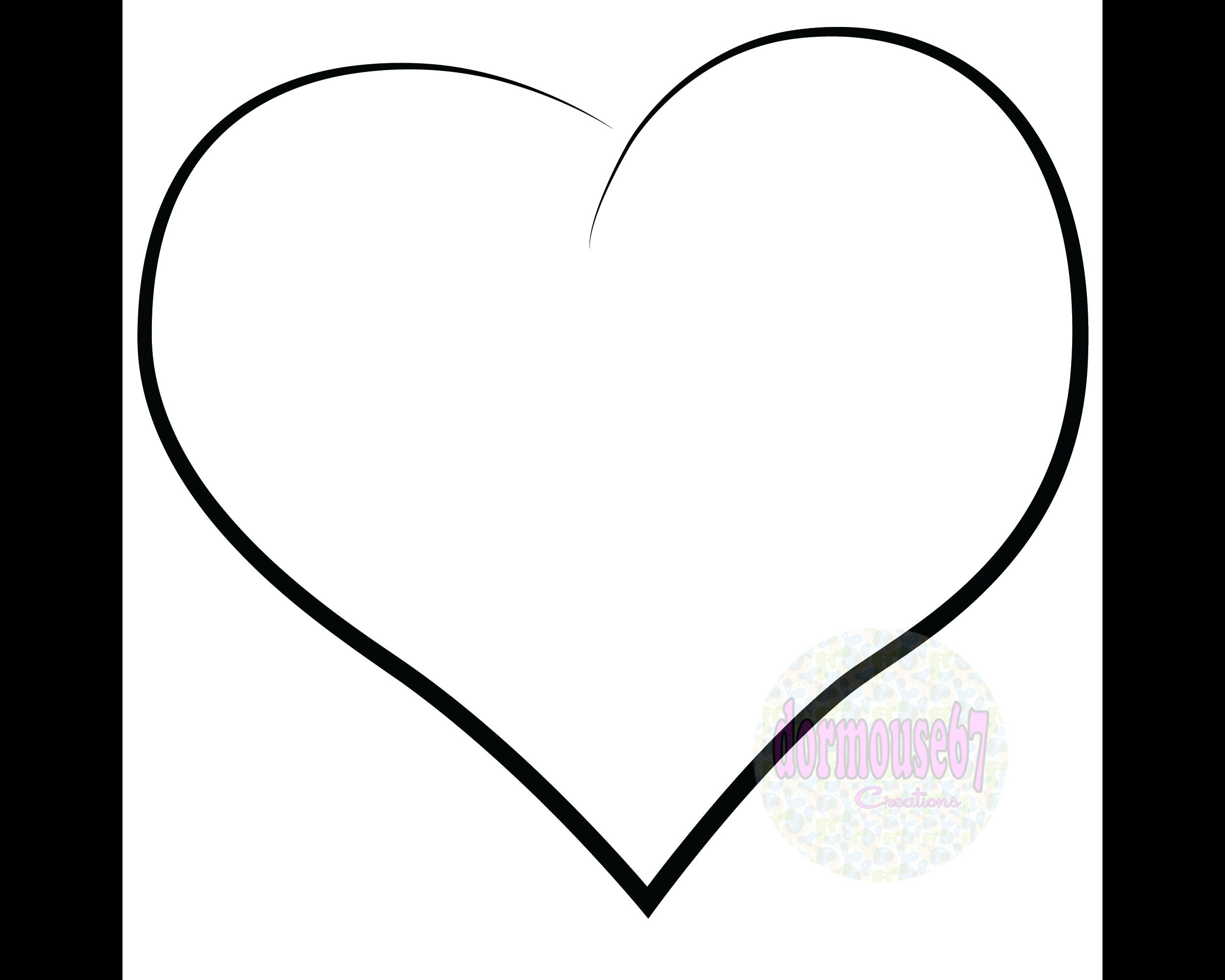 Continous Line Heart, Open Love Heart, Voluptuous Plump Love Hearts ...