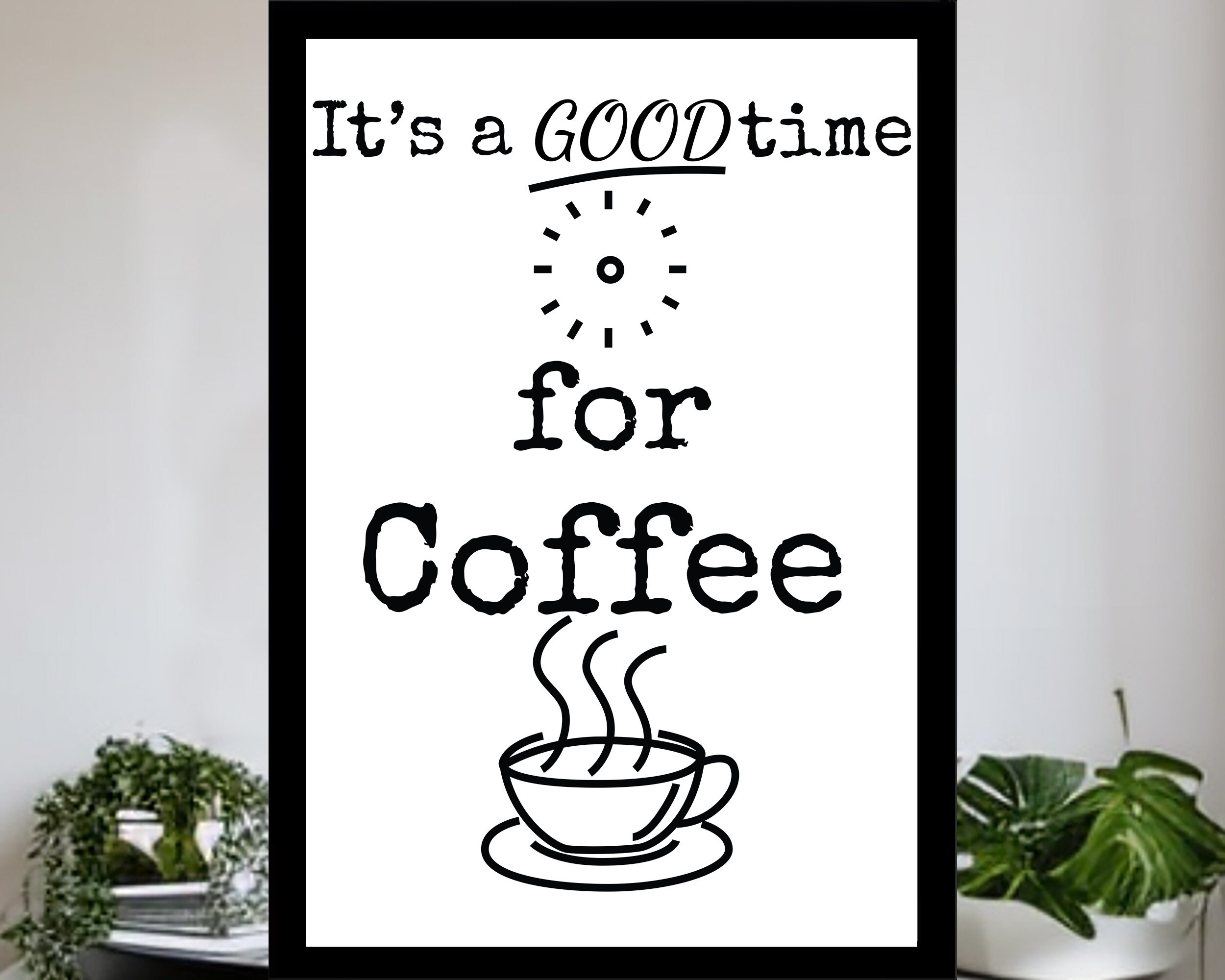 Coffee PNG, Coffee Poster Print, Coffee Wall Art, Digital Download ...