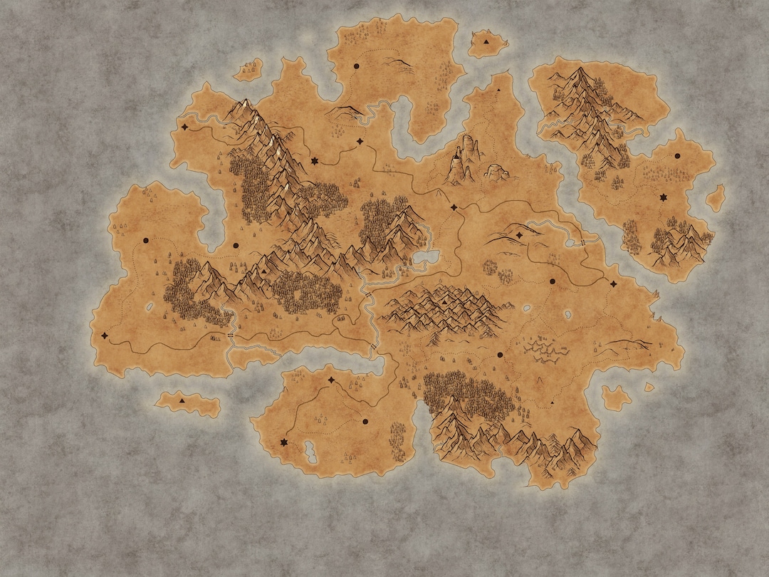 Fantasy Map 4k Resolution 4x3 Format - Etsy