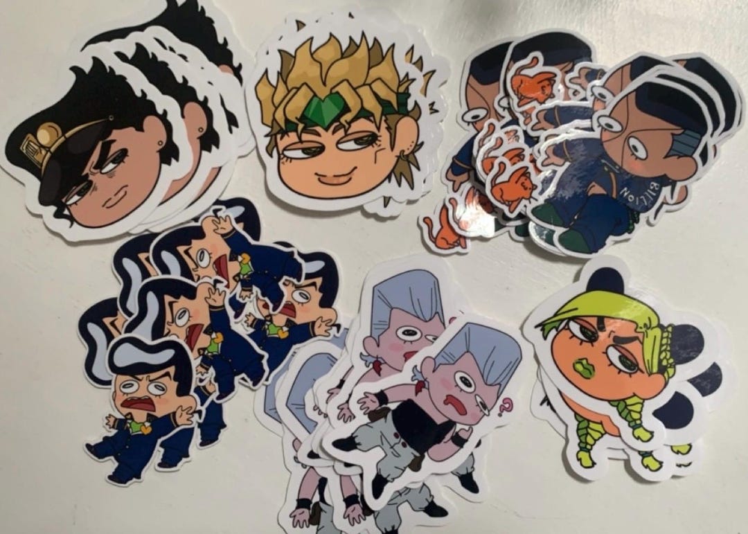 Jojos Bizarre Adventure Sticker Bundle Pack Offer - Etsy