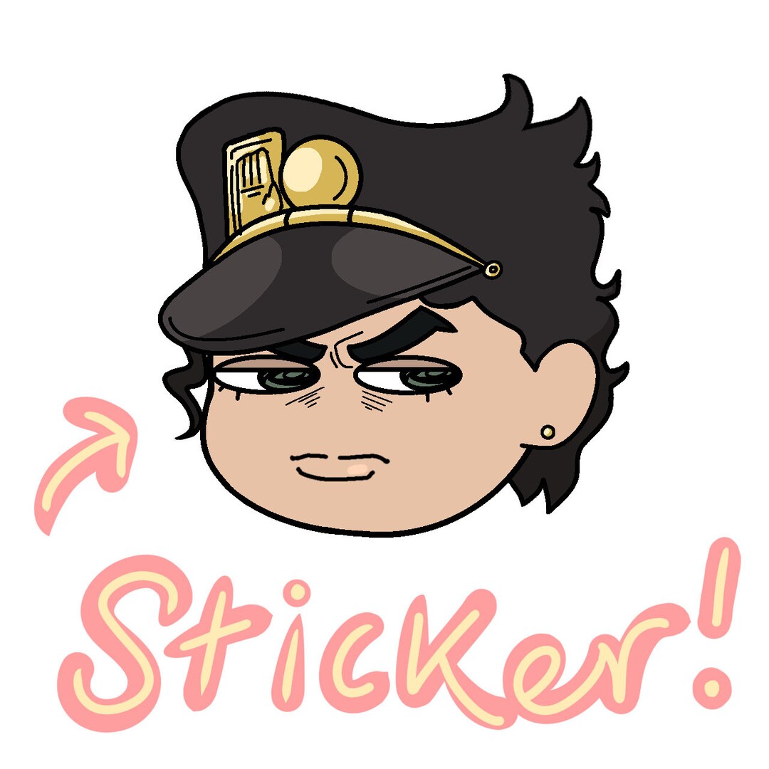 Jotaro Kujo Cute Sticker From Jojos Bizarre Adventure - Etsy