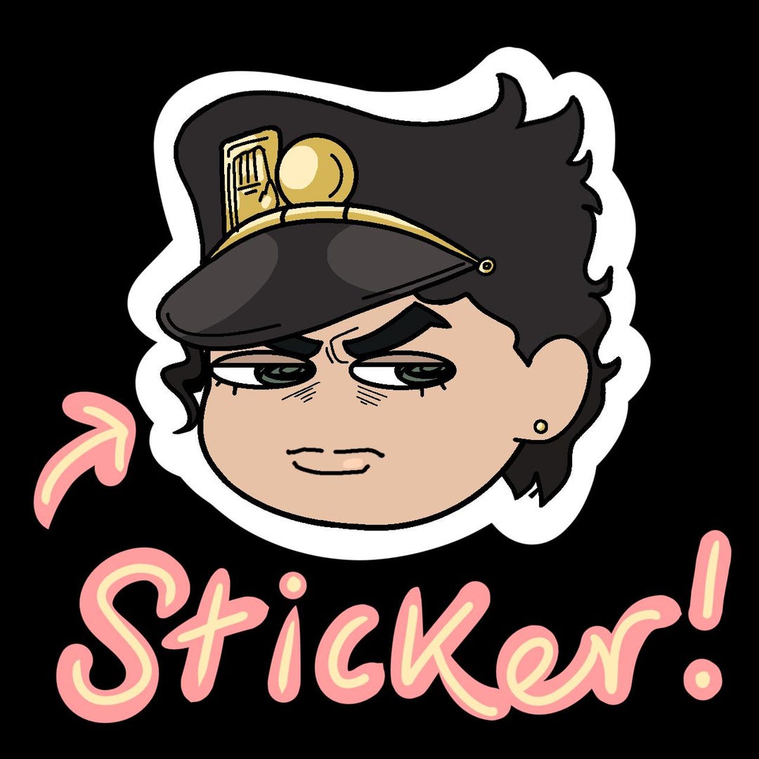 Jotaro Kujo Sticker From JOJOS BIZARRE ADVENTURE - Etsy