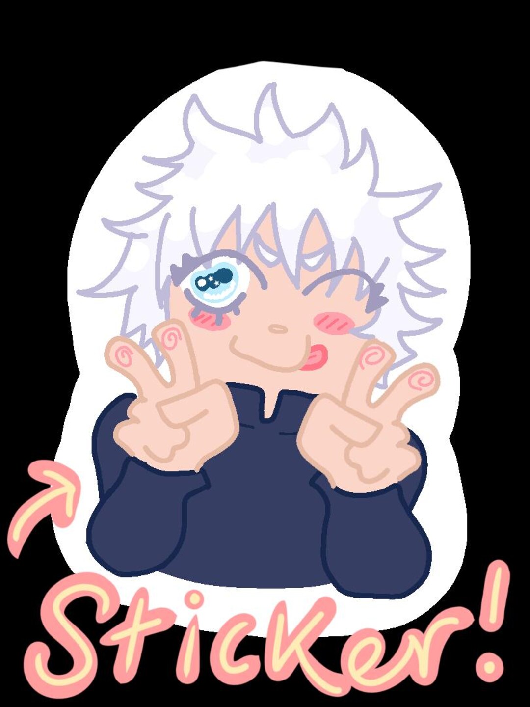 Satoru Gojo Sticker From Jujutsu Kaisen. - Etsy