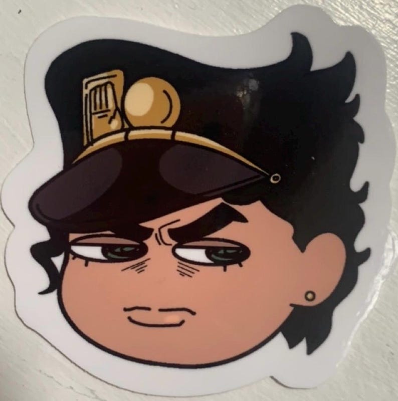 Jotaro Kujo Sticker From JOJOS BIZARRE ADVENTURE - Etsy