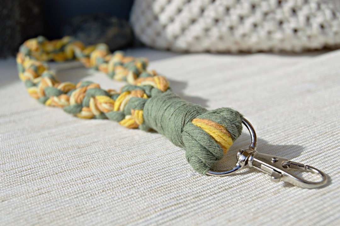 Macrame Keychain, Braided Keychain Strap, Gift Idea, Boho, Handmade ...