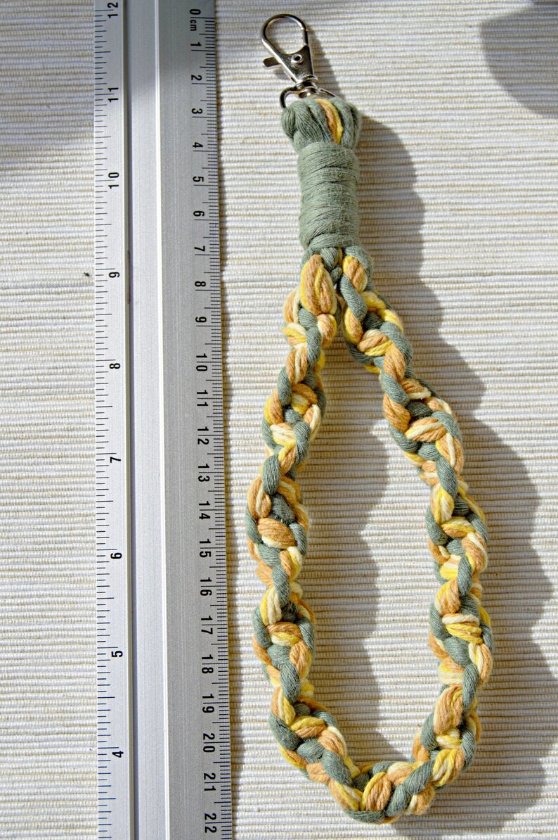 Macrame Keychain, Braided Keychain Strap, Gift Idea, Boho, Handmade ...
