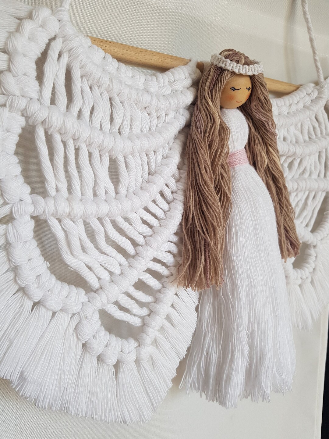 Macrame Angel, a Souvenir of the First Holy Communion, Baptism - Etsy