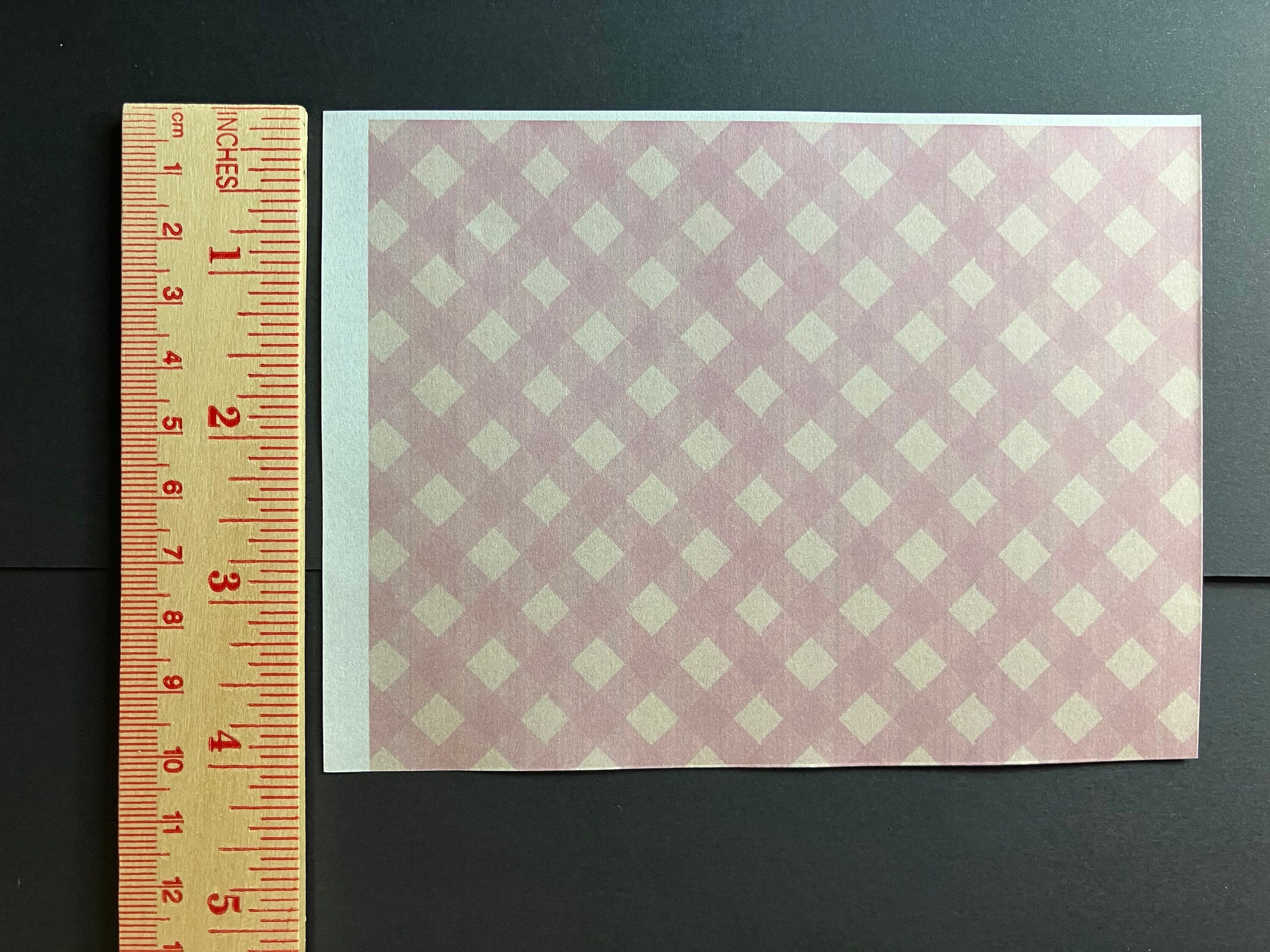Checkered Pattern Pink Water Transfer Sheet for Polymer Clay Soluble ...
