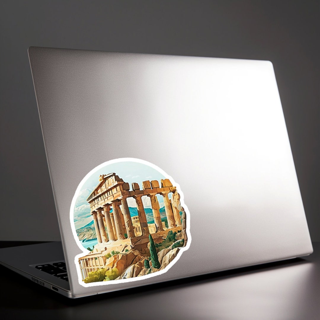 Acropolis in Greece Die-cut Sticker Travel Sticker Laptop Sticker Water ...
