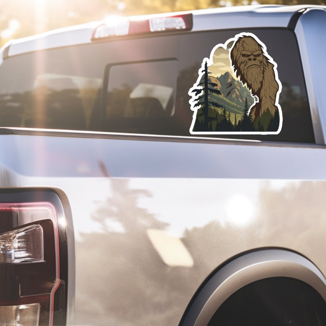 Sasquatch Die-cut Sticker Laptop Sticker Water Bottle Sticker Car ...
