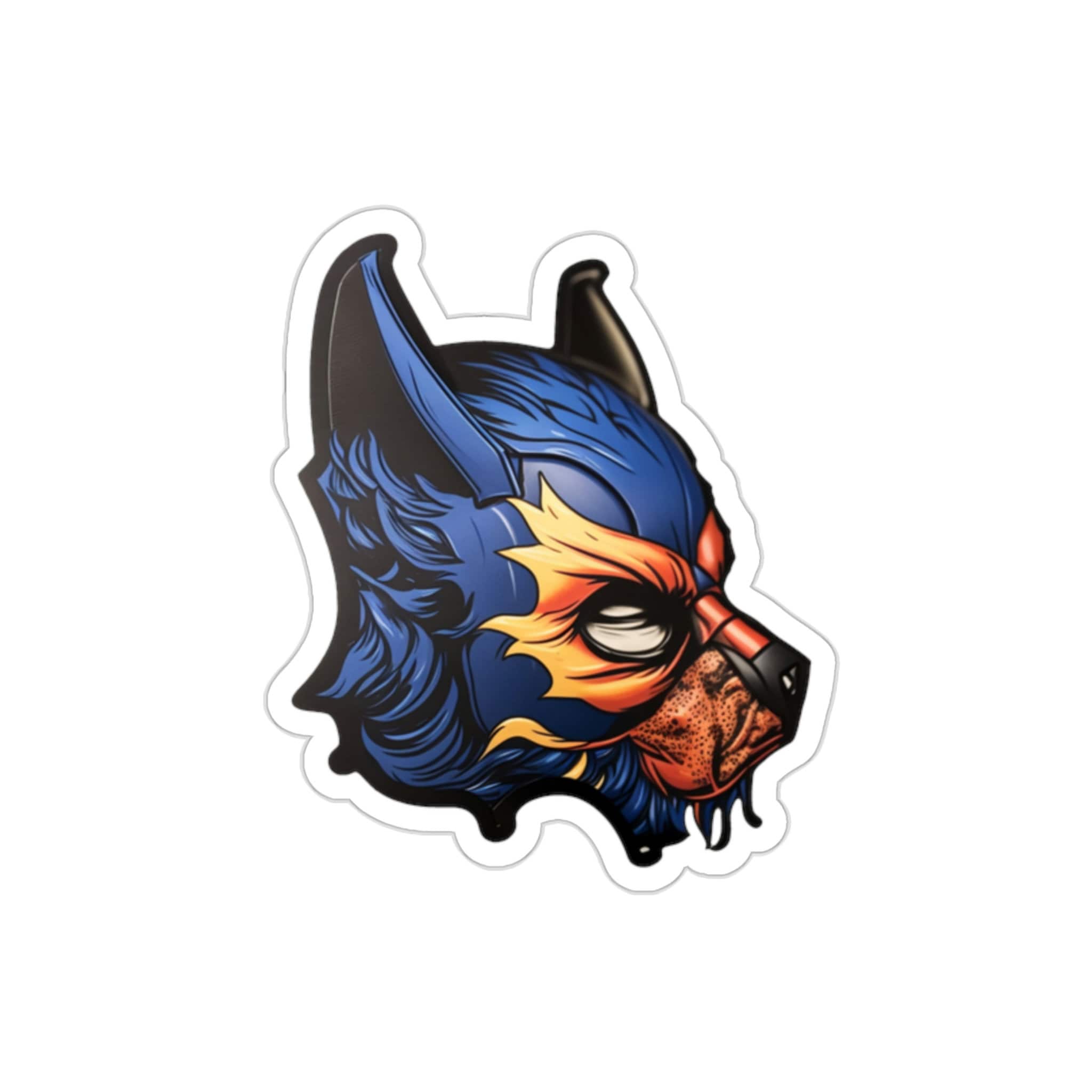 Pup Play Hood Pup Mask Die-cut Sticker Laptop Sticker Water Bottle ...