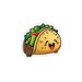 Happy Taco Die-cut Sticker Laptop Sticker Water Bottle Sticker Car ...