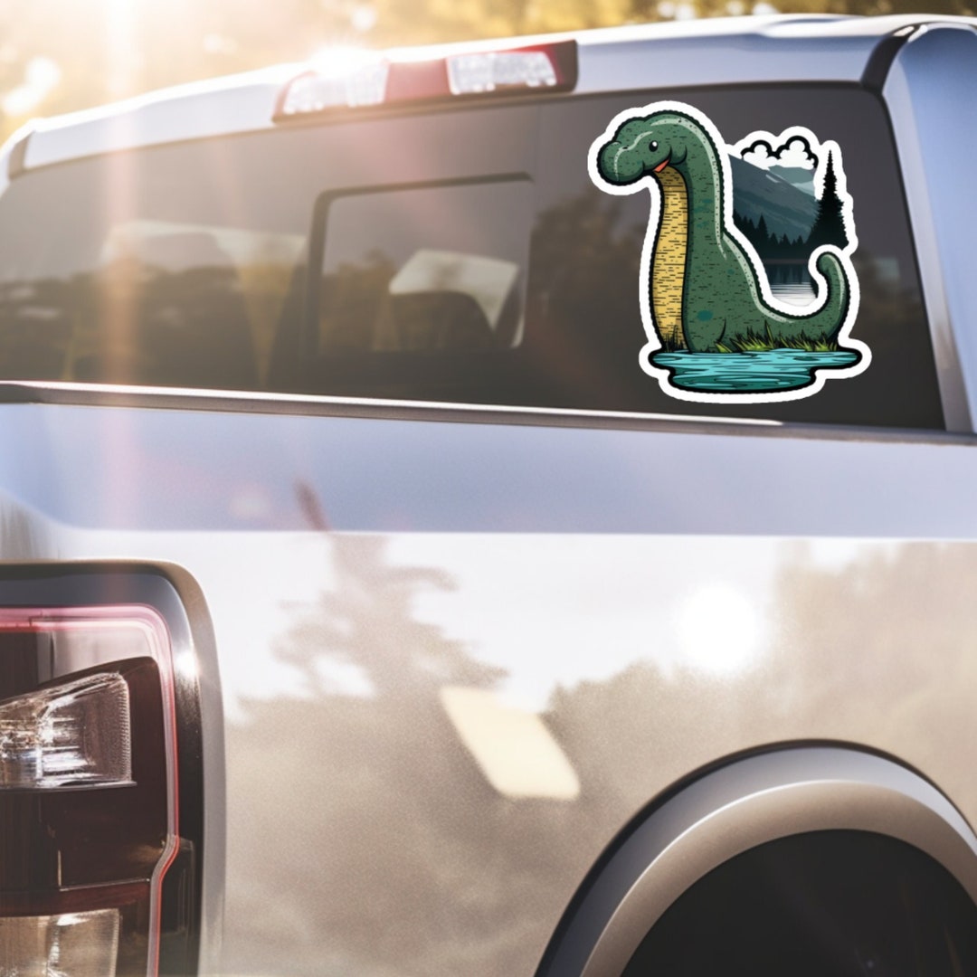 Loch Ness Monster Nessie Die-cut Sticker | Laptop Sticker | Water ...