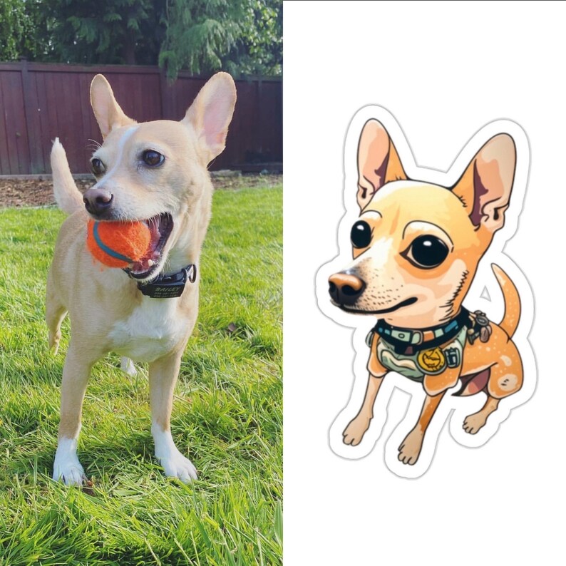 Bailey the Dog Custom Die-cut Sticker Laptop Sticker Water - Etsy