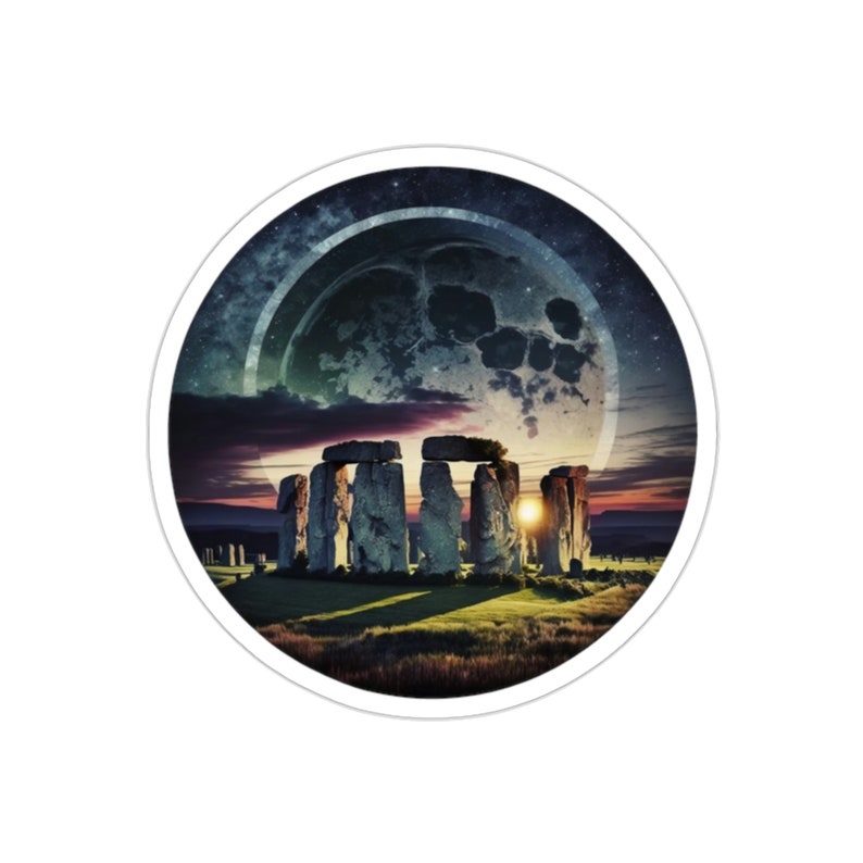 Stonehenge in England Die-cut Sticker Travel Sticker Laptop Sticker ...