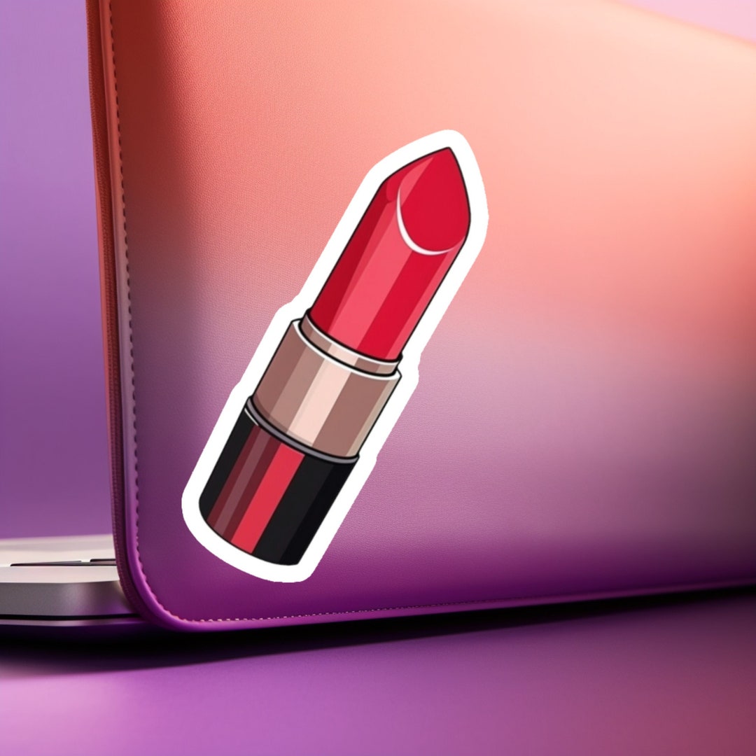 Lipstick Die-cut Stickers Laptop Sticker Water Bottle Sticker Car ...