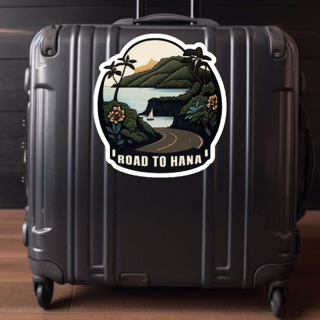Road to Hana in Hawaii Die-cut Sticker Laptop Sticker Water Bottle ...