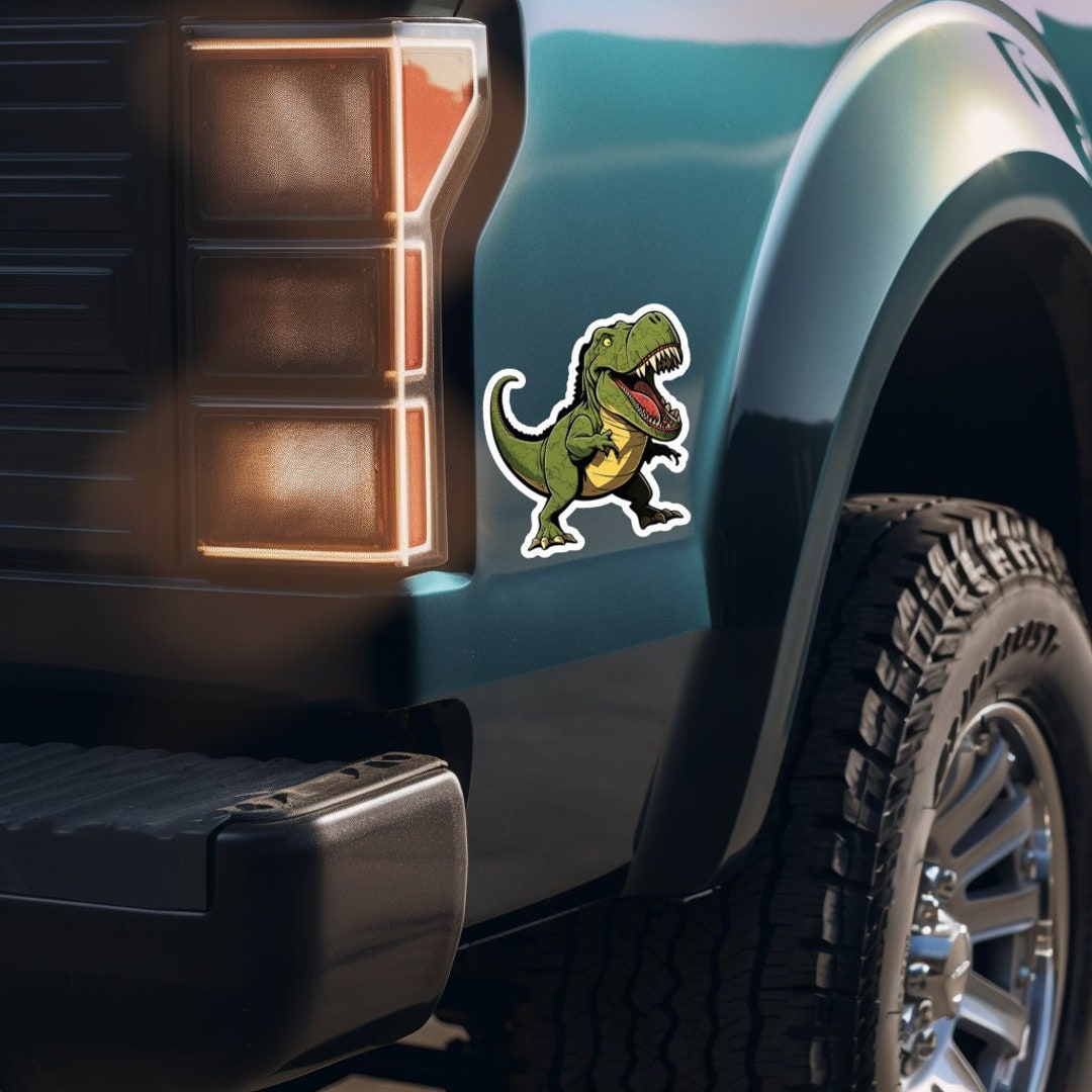 Tyrannosaurus Rex Dinosaur T-rex Die-cut Sticker | Laptop Sticker ...