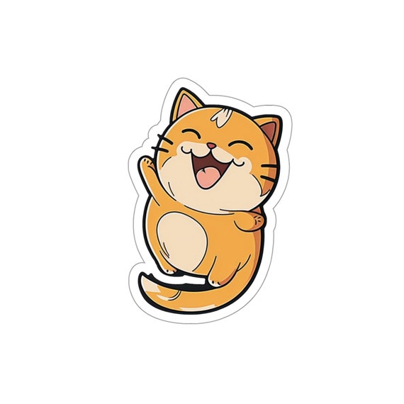 Excited Cat On Laptop