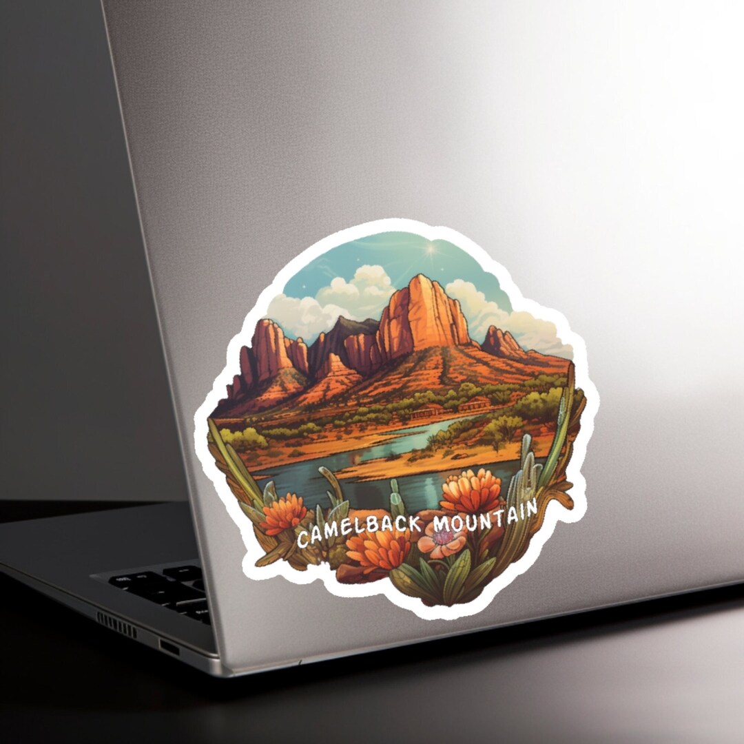 Camelback Mountain in Arizona Die-cut Sticker Laptop Sticker Water ...