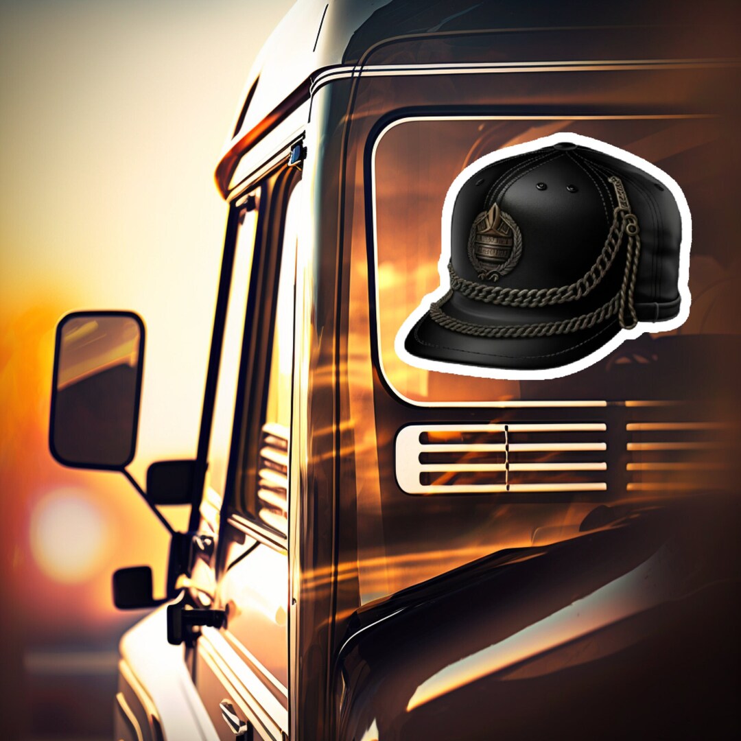 Black Leather Leatherman's Muir Cap Die-cut Sticker Laptop Sticker ...