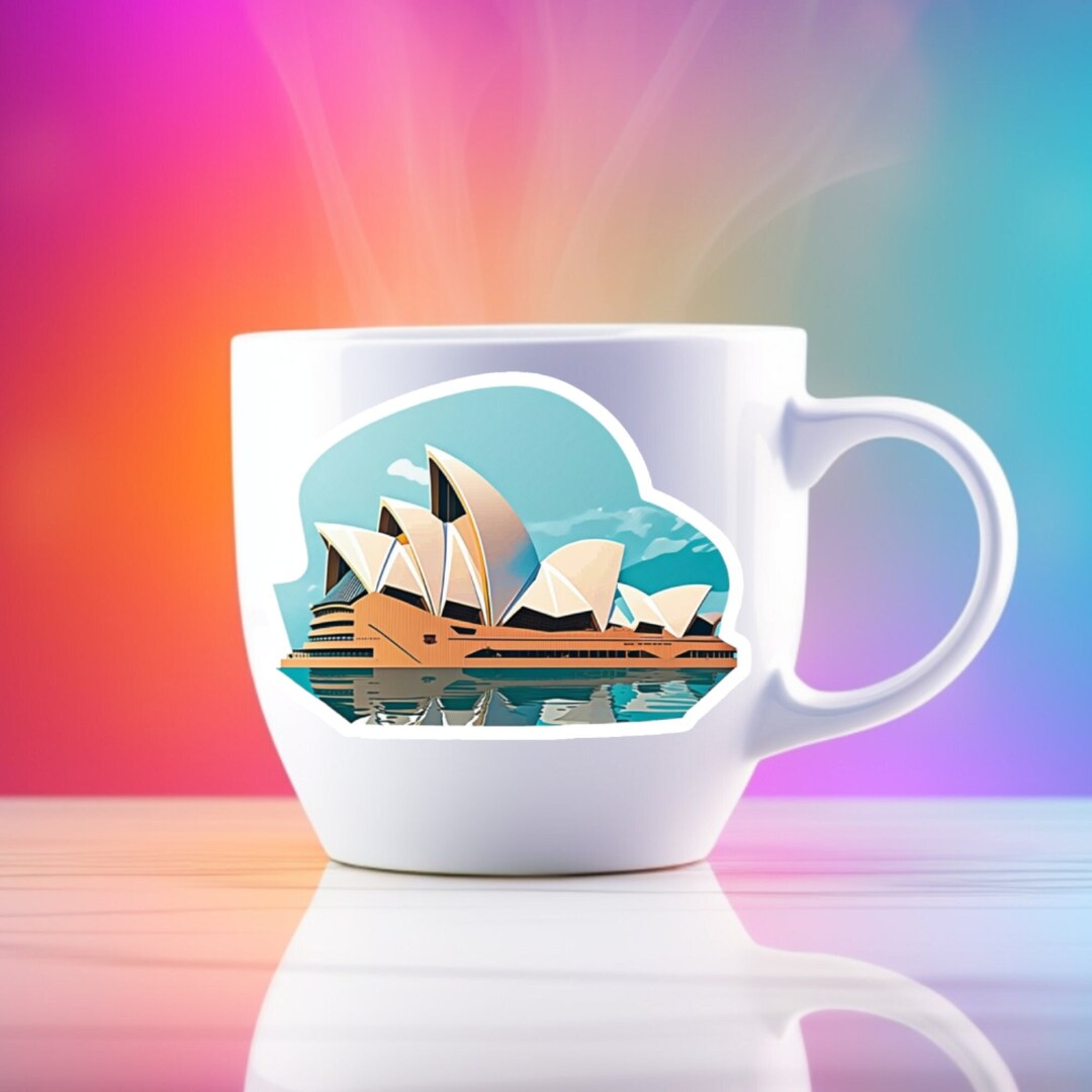 Sydney Opera House in Australia Die-cut Sticker Travel Sticker Laptop ...