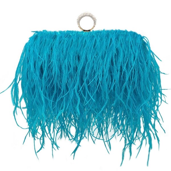 Ostrich Feather Purse - Etsy