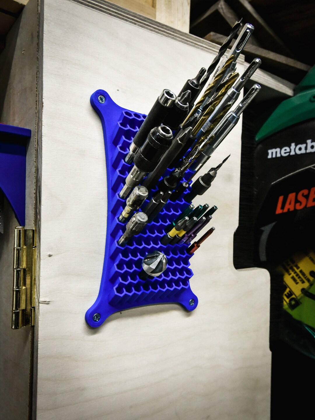 Wall Mount Hex Bit & Drill Bit Holder: Shop Tool Organizer - Etsy