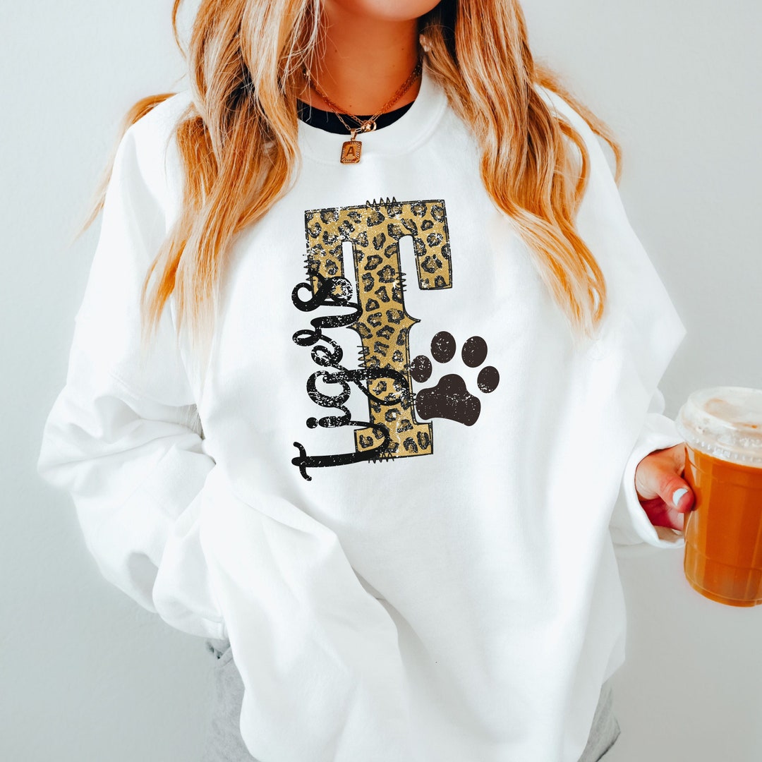 Tigers Sweatshirt, Tigers Spirit Shirt, Tigers Football, Tigers Mascot Sweatshirt, Tigers Fan ...