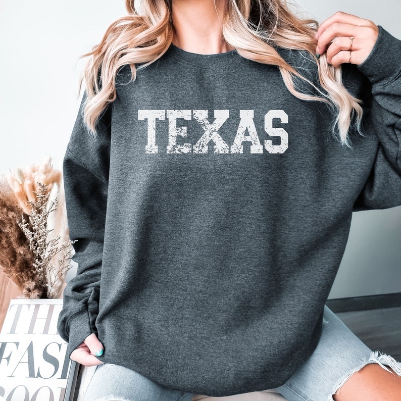 State of Texas Sweatshirt, Comfort Colors, Texas Lover Gift , Sorority ...