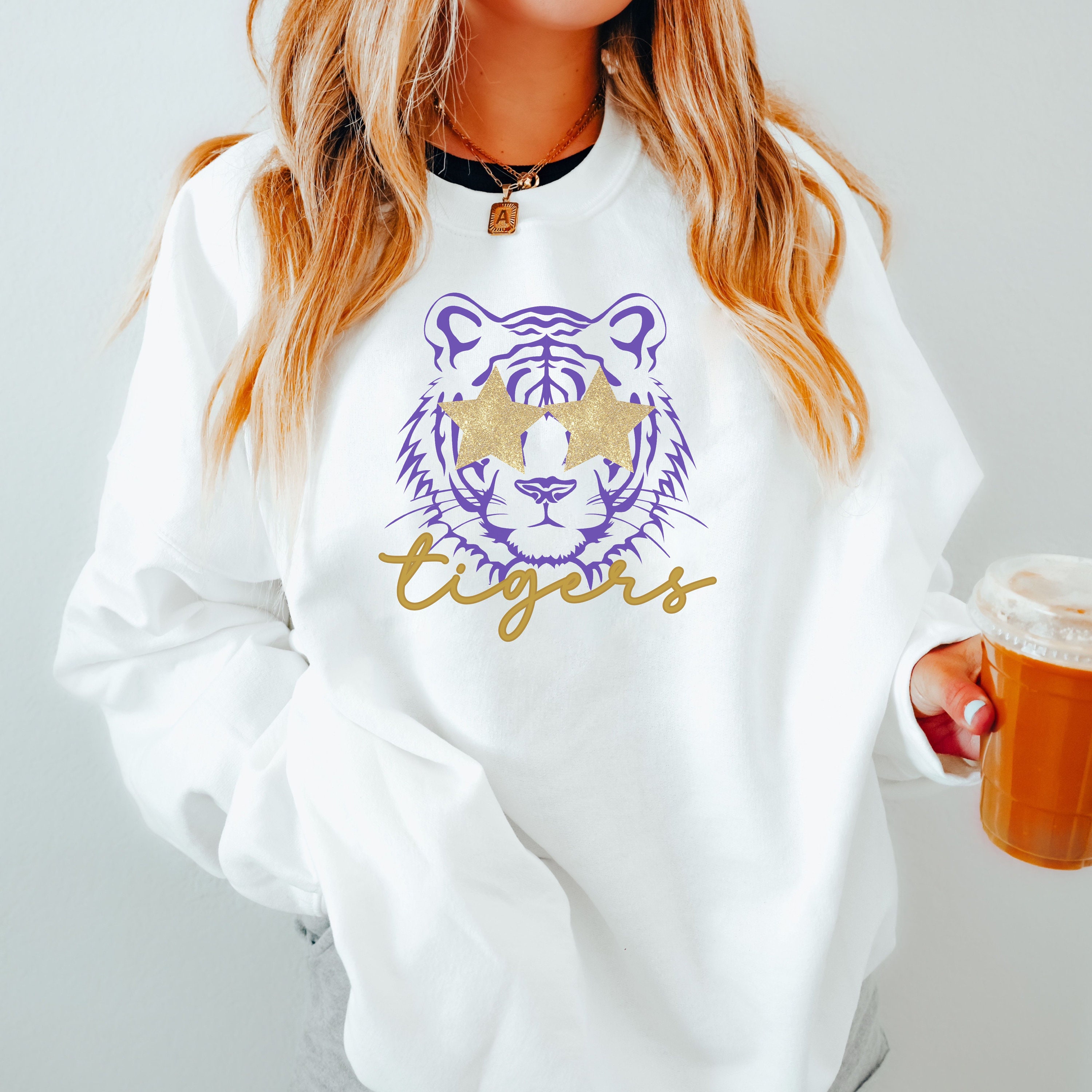 Tigers Sweatshirt, Preppy Tiger Sweatshirt, Tigers Spirit Shirt, Tigers Football, Tigers Mascot ...