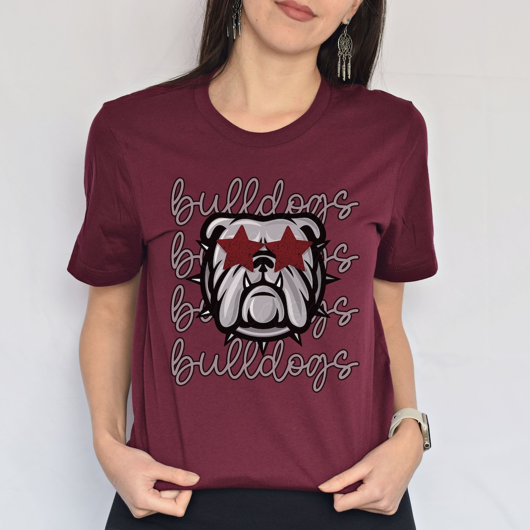 Bulldog Shirt, Preppy Bulldog Shirt, School Spirit Tee, Teacher T-shirt ...