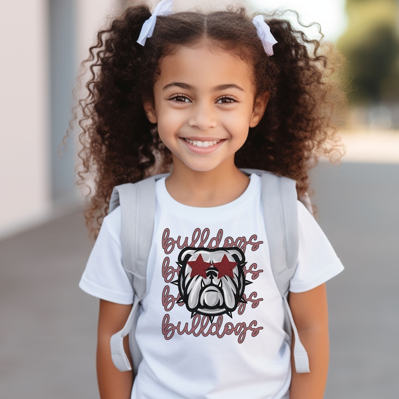 Kids Bulldog Shirt, Youth Bulldogs Shirt, Kids Preppy Bulldogs Shirt ...