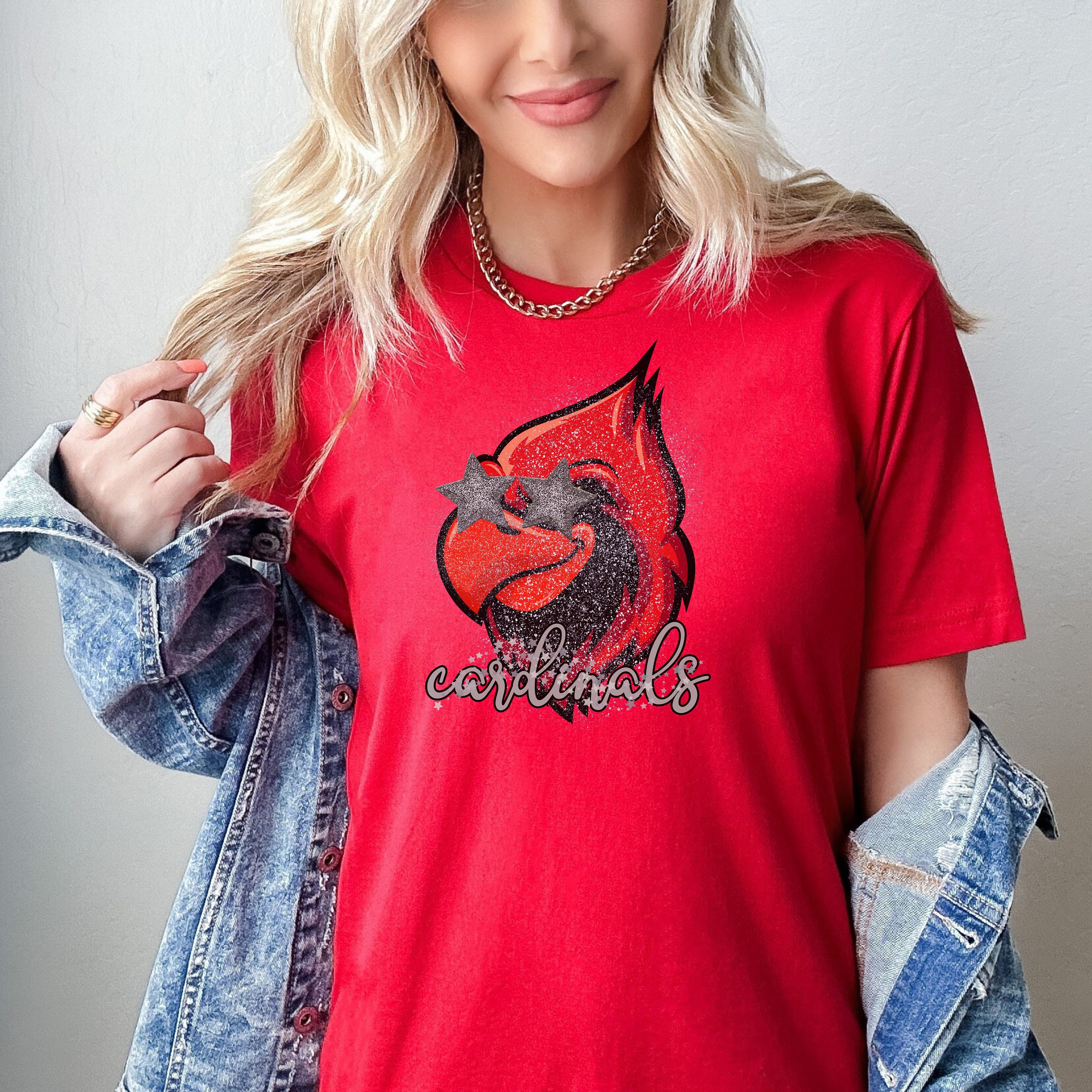 Cardinal Shirt Preppy Cardinal Shirt School Spirit Tshirt - Etsy