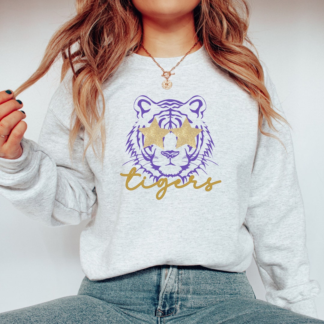 Tigers Sweatshirt, Preppy Tiger Sweatshirt, Tigers Spirit Shirt, Tigers Football, Tigers Mascot ...