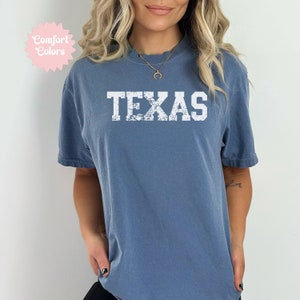 State of Texas Shirt, Comfort Colors, Texas Lover Gift , Sorority Shirt ...