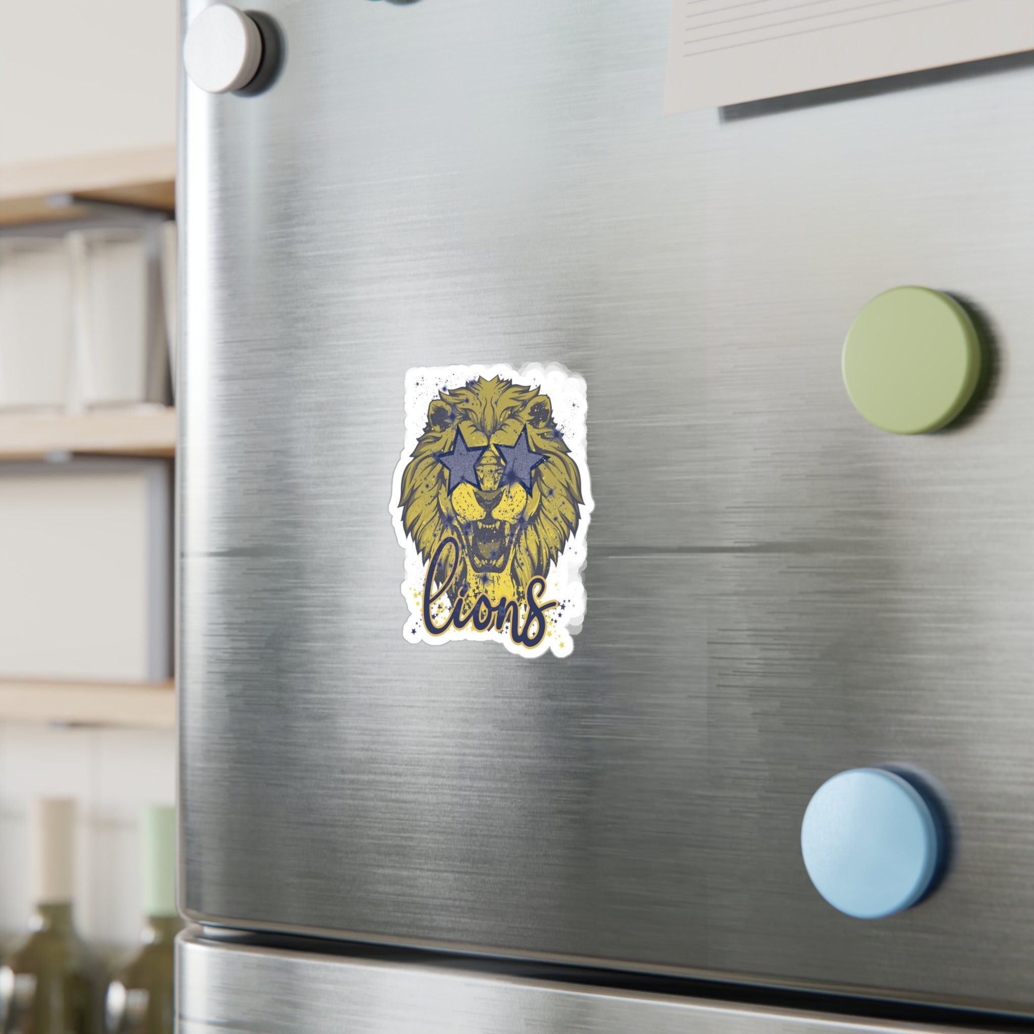 Lions Car Decal, Preppy Lions Decal, Lions Decal, Lions Mascot Decal ...