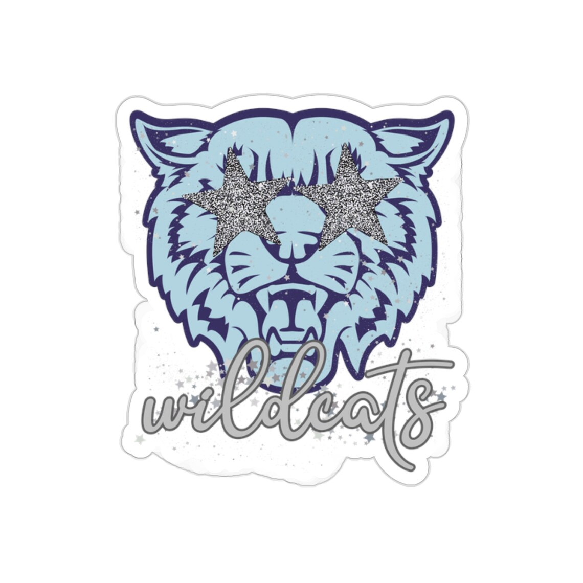 Wildcat Sticker Wildcat Decal Wildcat Mascot Decal Spirit - Etsy